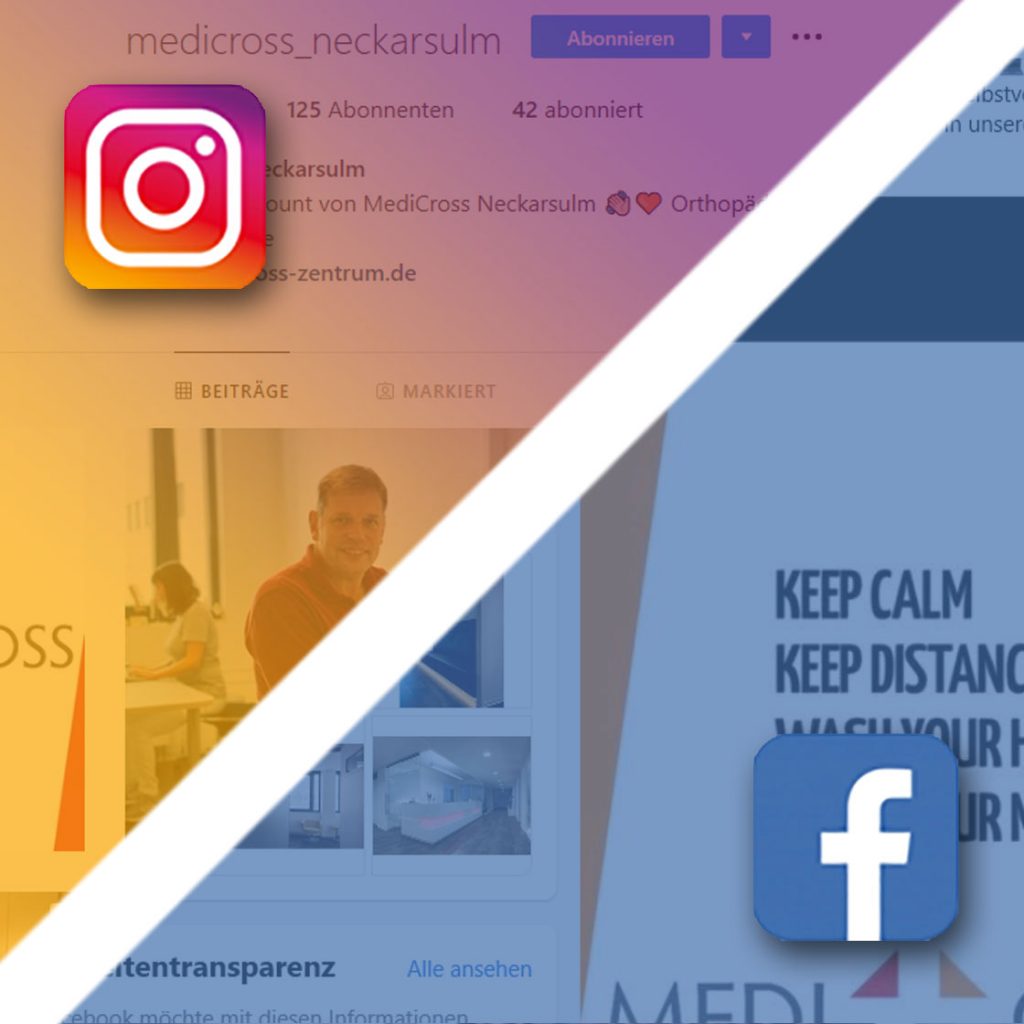 Medicross auf Facebook und Instagram - Medicross